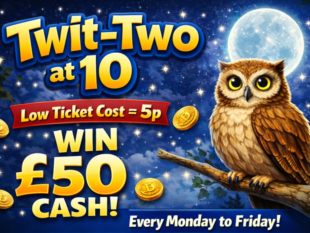 £50 Low Ticket Cost (Only 5p a ticket!)